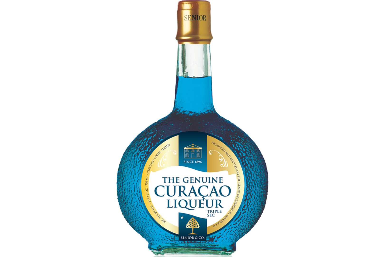 Genuine Curacao Liqueur, Blue - Licores Maduro