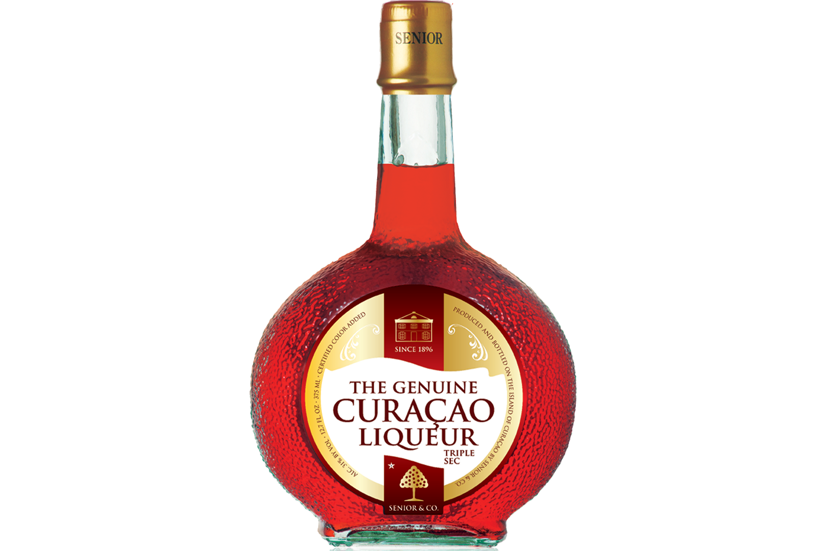 Genuine Curacao Liqueur, Red - Licores Maduro
