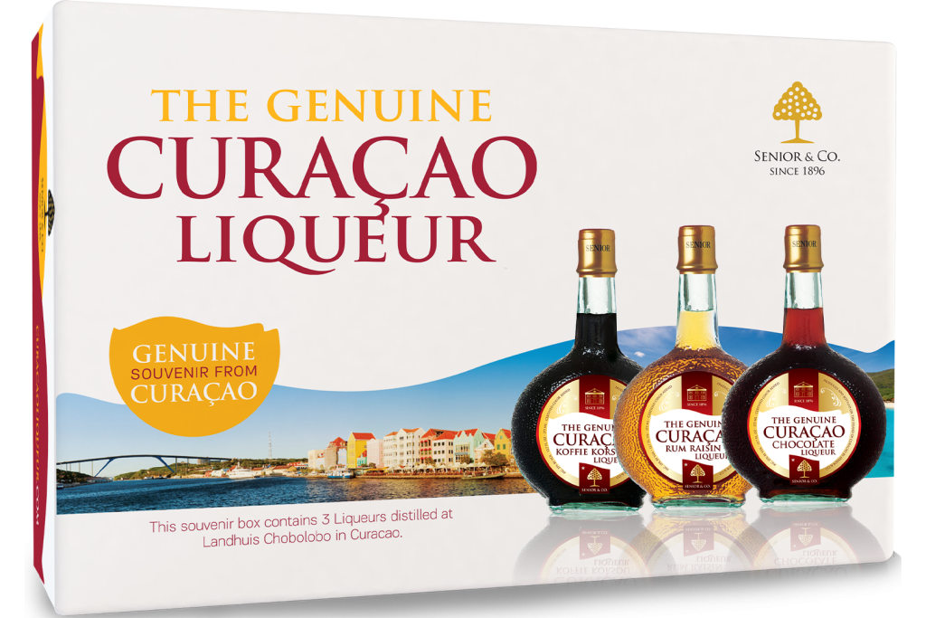 Genuine Curacao Liqueur, 3 Pack - Licores Maduro
